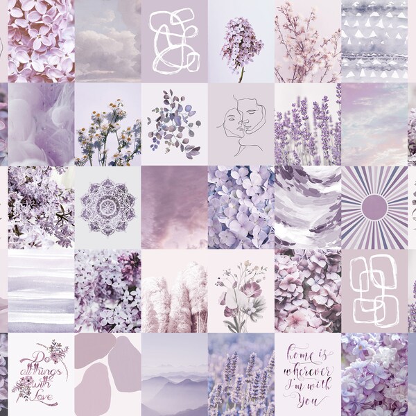 Purple Wall Collage - Etsy