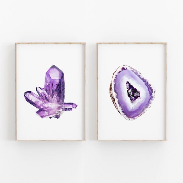 Amethyst Art Print - Etsy