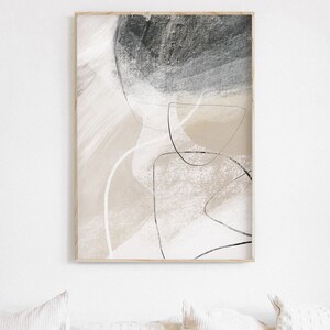 Beige Abstract Print Set of 3, Abstract Art, Printable Art, Abstract ...