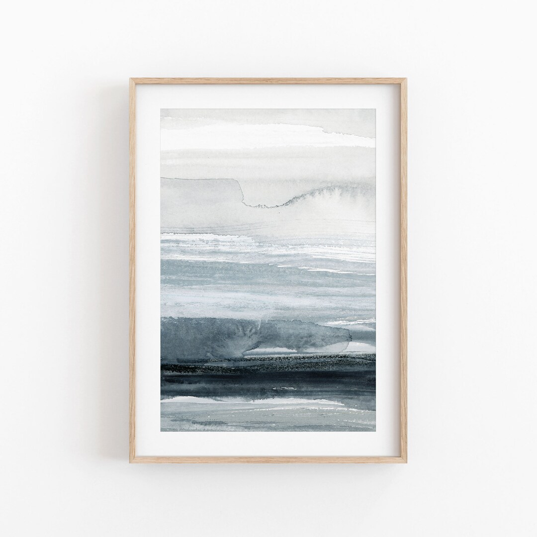 Blue Watercolor Print Instant Art INSTANT DOWNLOAD Printable - Etsy