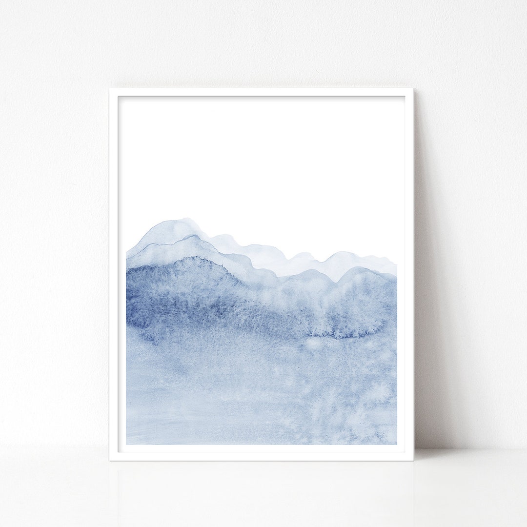 Light Blue Watercolor Print Instant Art INSTANT DOWNLOAD - Etsy