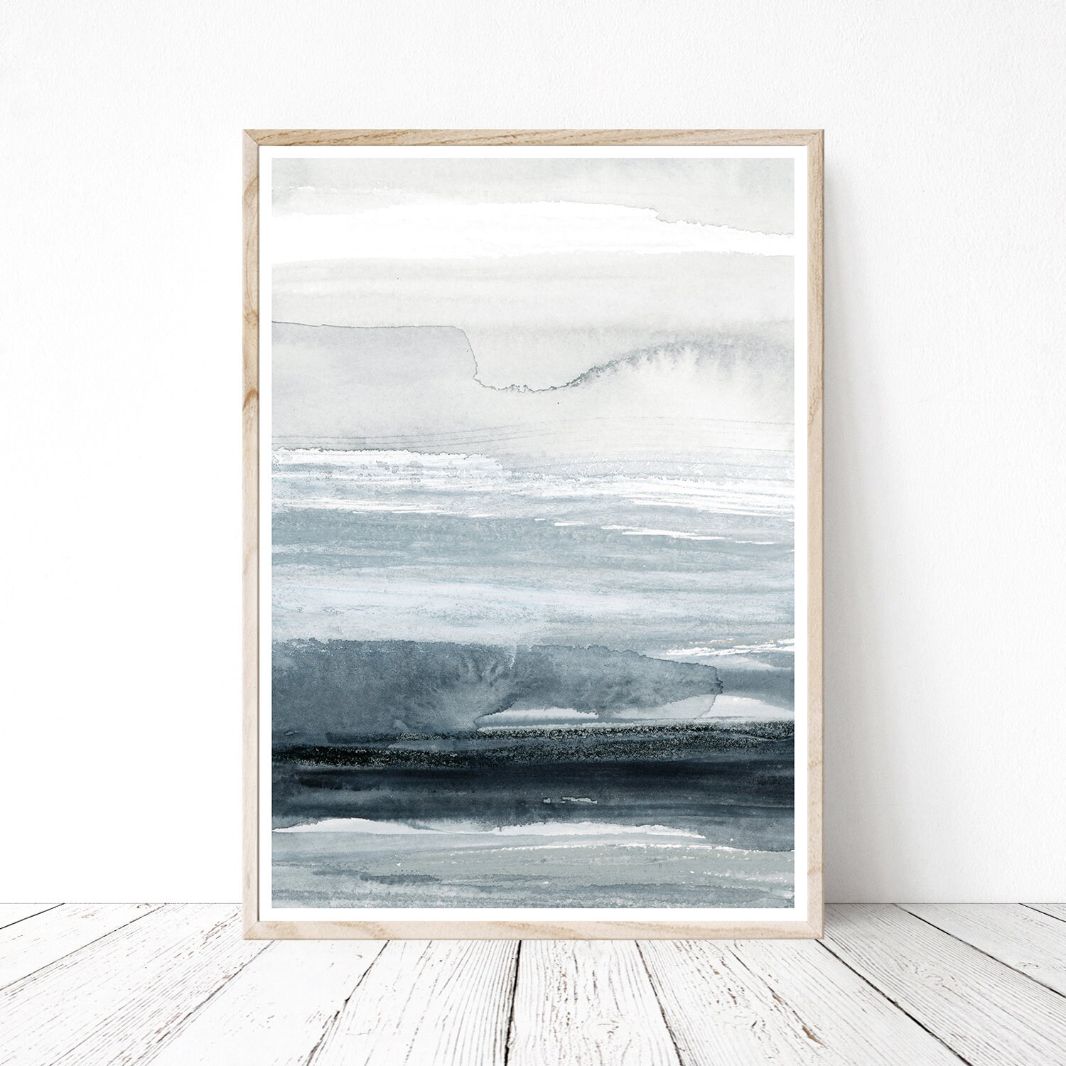 Blue Watercolor Print Instant Art INSTANT DOWNLOAD Printable | Etsy