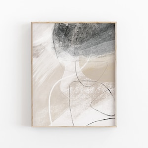 Beige Abstract Print Set of 3, Abstract Art, Printable Art, Abstract ...