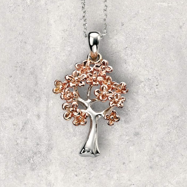 Cherry Tree Necklace - Etsy