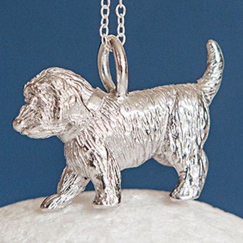 Sterling Silver Dog Necklace Silver Dog Pendant Balloon Dog - Etsy