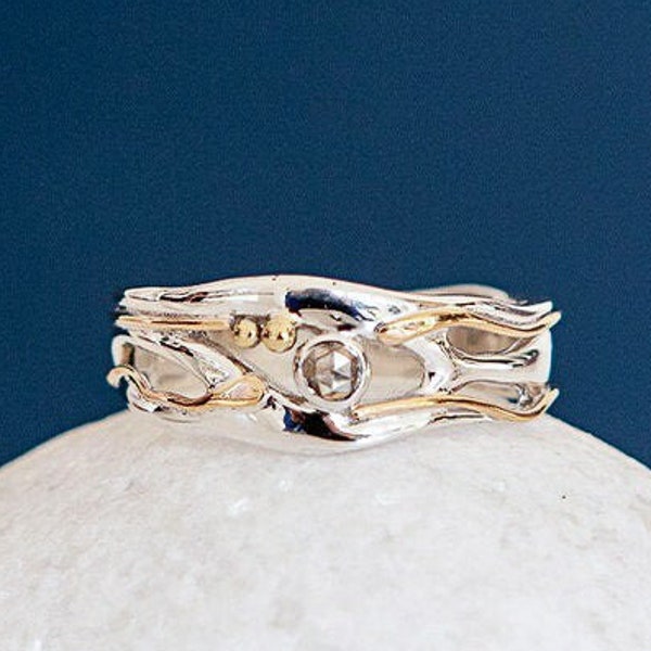 Organic Diamond Ring - Etsy