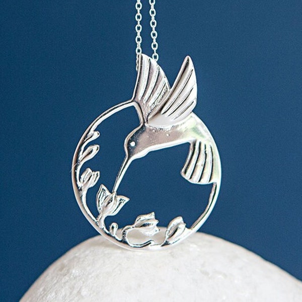 Hummingbird Necklace - Etsy