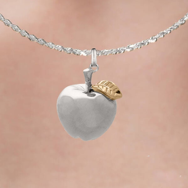 Apple Necklace - Etsy