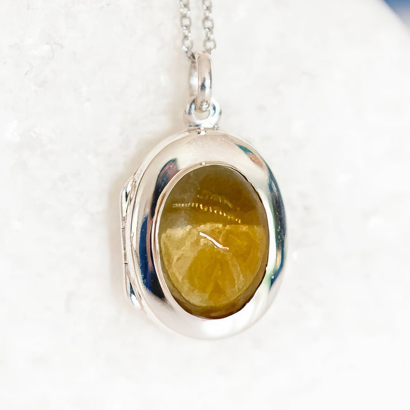 Stone Locket - Etsy