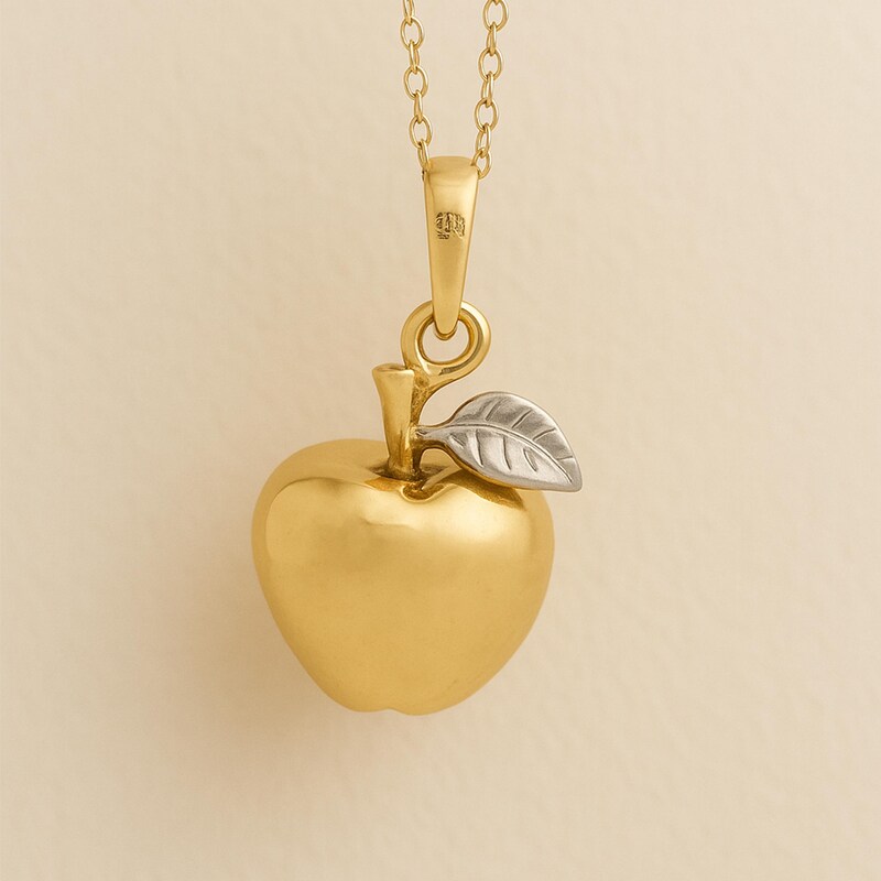 Apple Necklace - Etsy