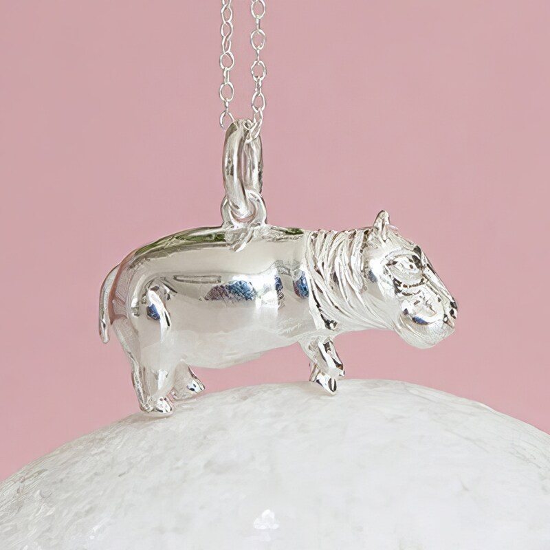 Hippo Pendant - Etsy