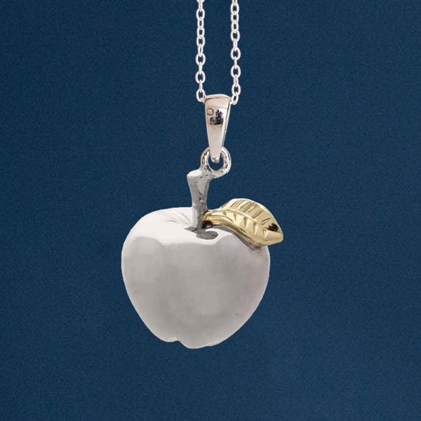 Apple Necklace - Etsy