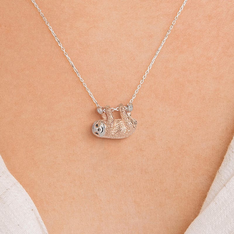 Sloth Necklace - Etsy