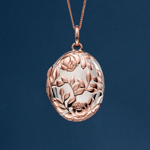 Rose Gold Locket - Etsy