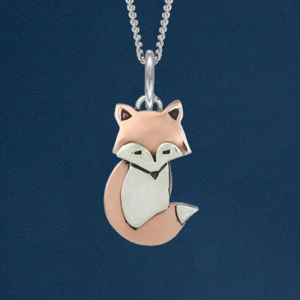 Fox Necklace - Etsy UK