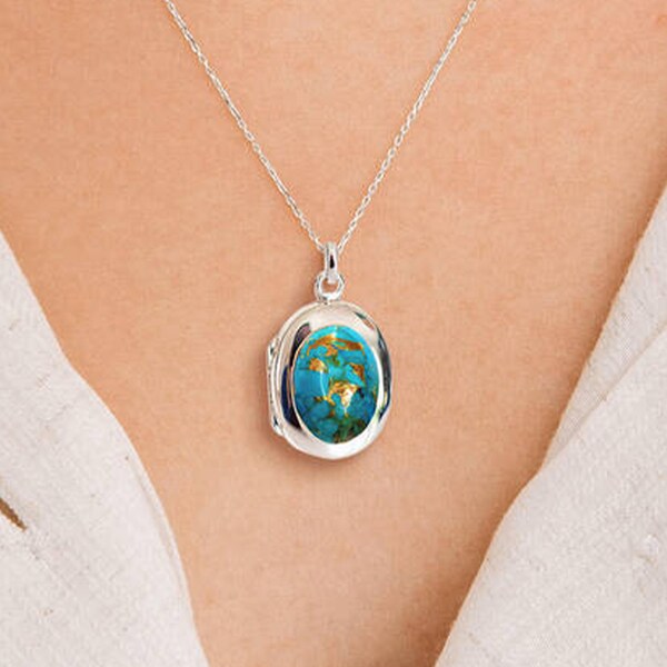 Turquoise Lockets - Etsy