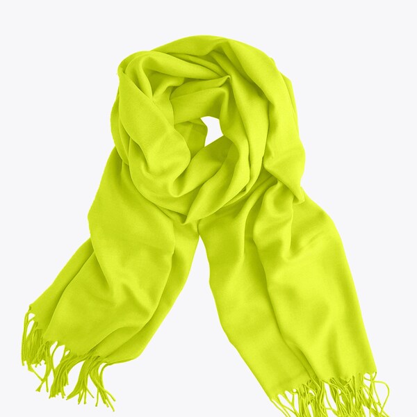 Neon Yellow Scarf - Etsy