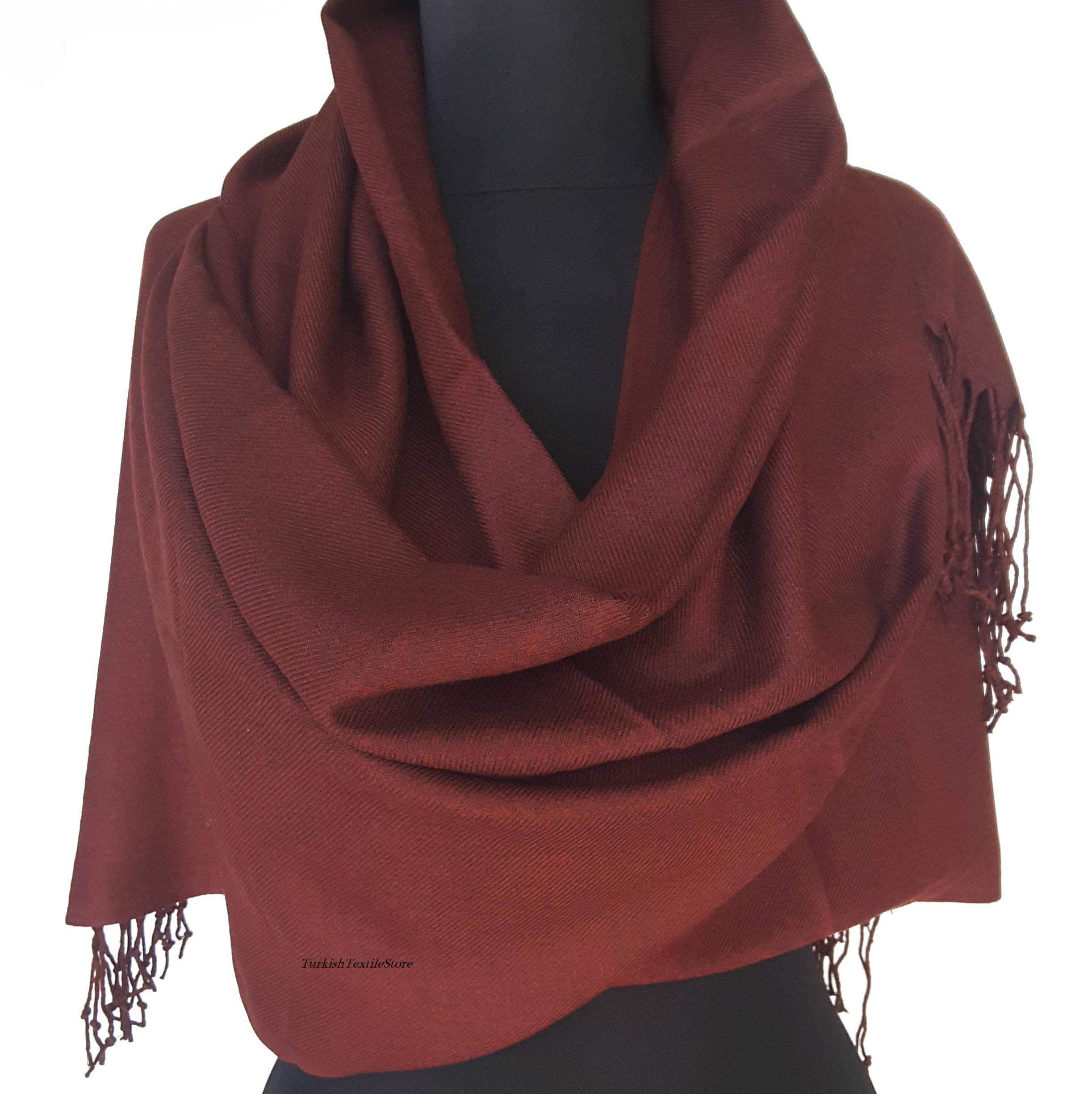 Deep Burgundy Pashmina Maroon Scarf Wine Shawl Wine Wrap Wine Scarf ...
