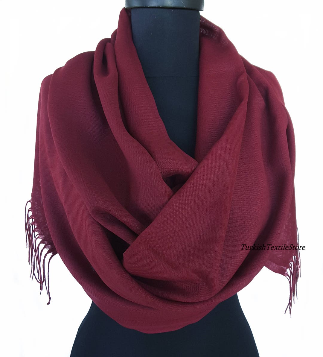 Burgundy Wedding Pashmina Wine Shawl Burgundy Bridesmaid Pashmina Wine Scarf Bridesmaid Gift ...