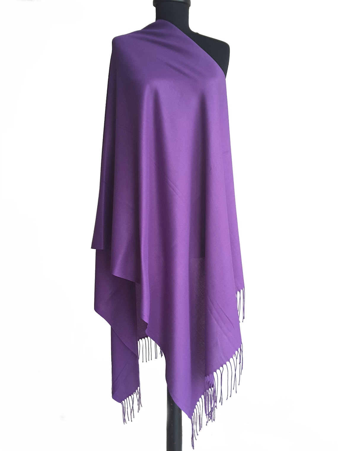 Purple Pashmina Purple Scarf Shawl Purple Wrap Purple Bridesmaids Gift ...