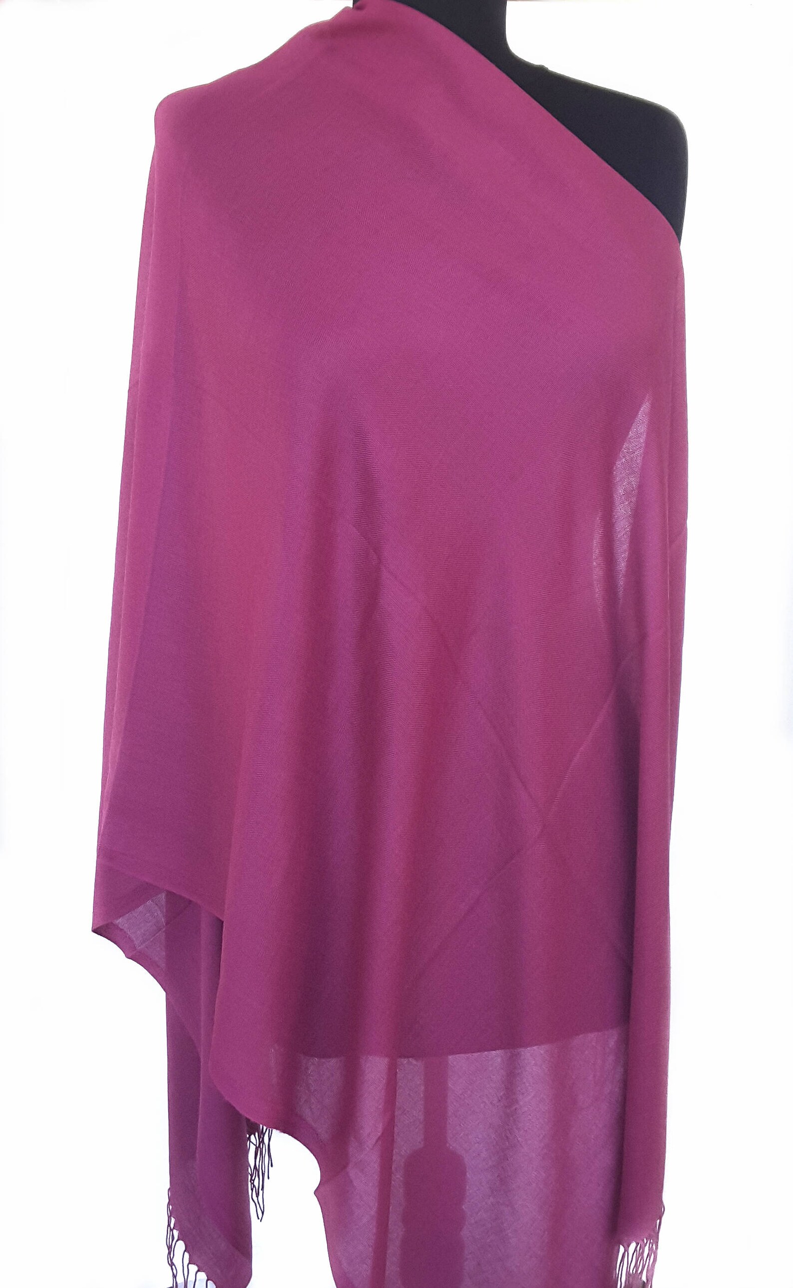 Magenta Purple Wedding Pashmina Shawl Purple Bridesmaid Pashmina Purple ...