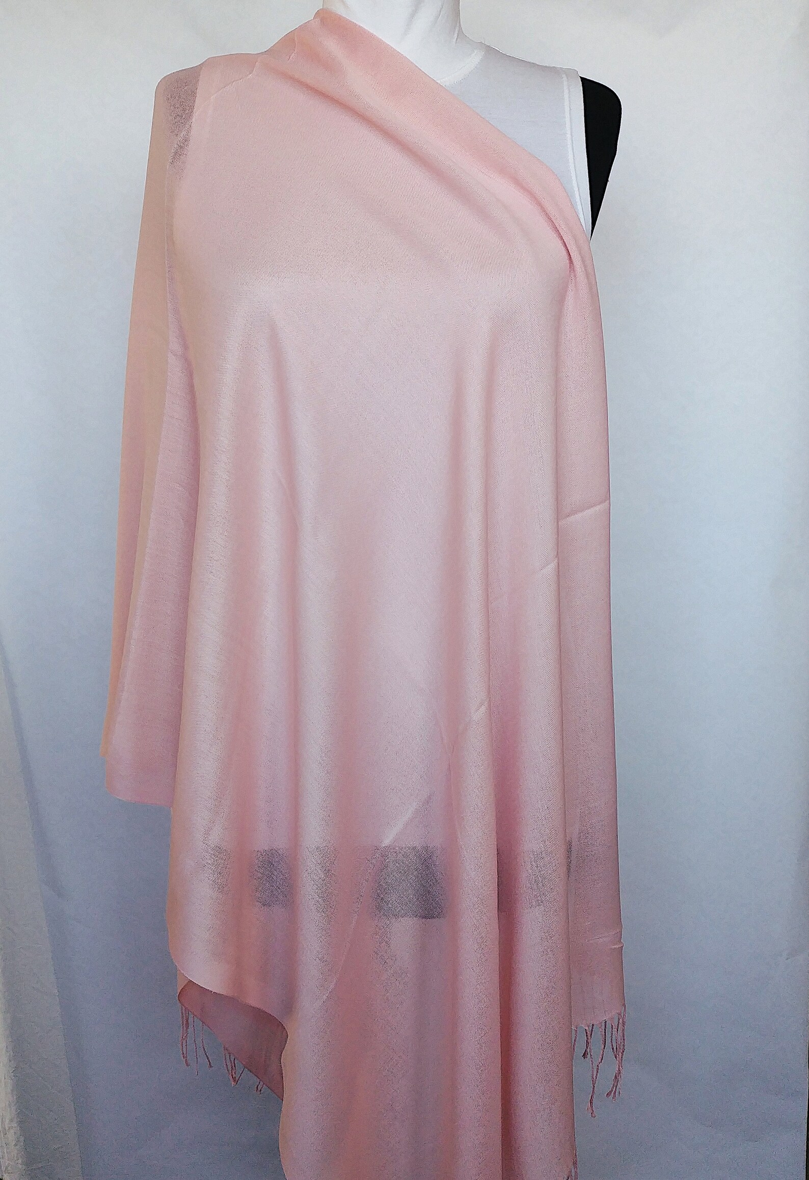 Dusty Pink Wedding Pashmina Shawl Blush Bridesmaid Pashmina - Etsy