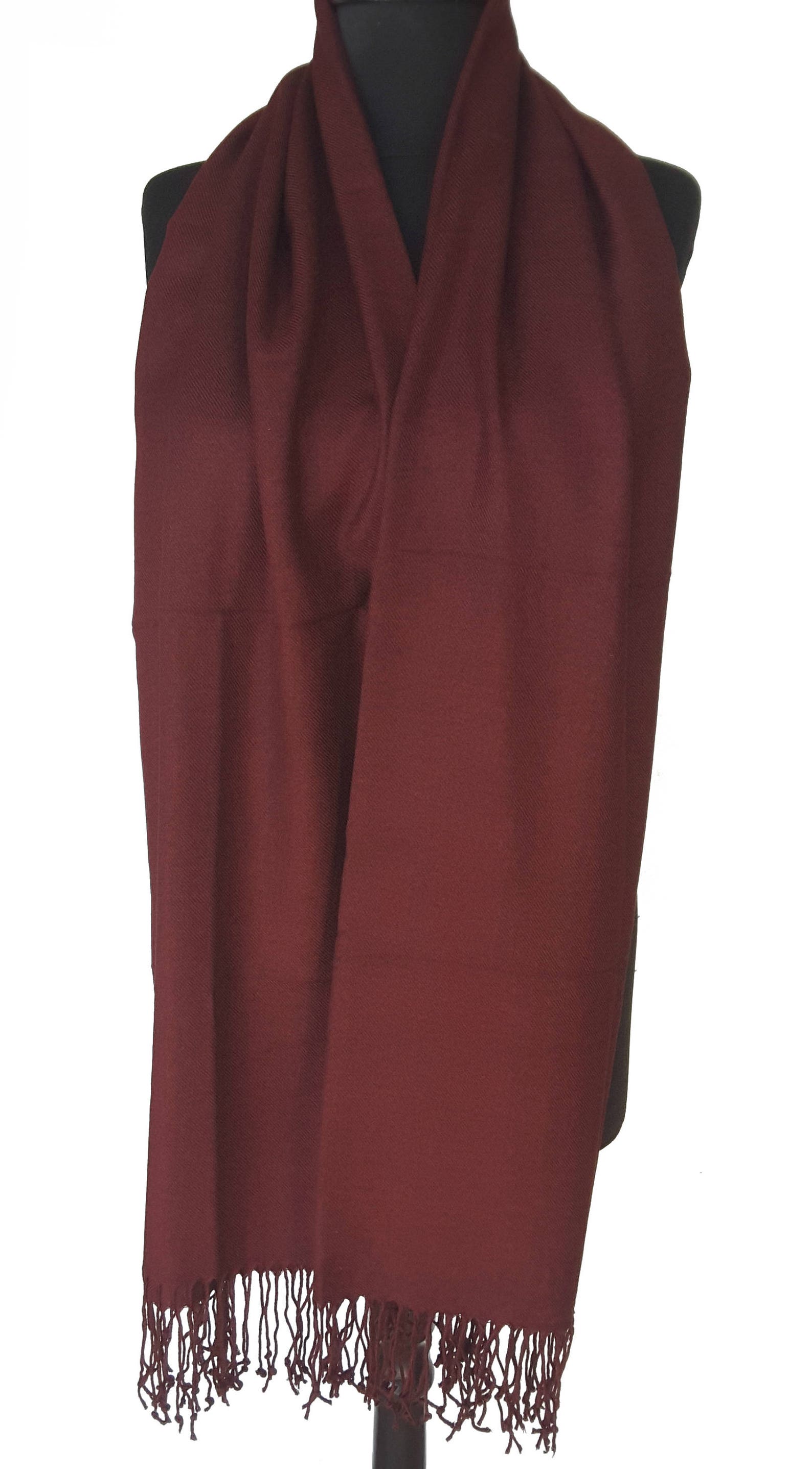 Deep Burgundy Pashmina Maroon Scarf Wine Shawl Wine Wrap Wine Scarf ...