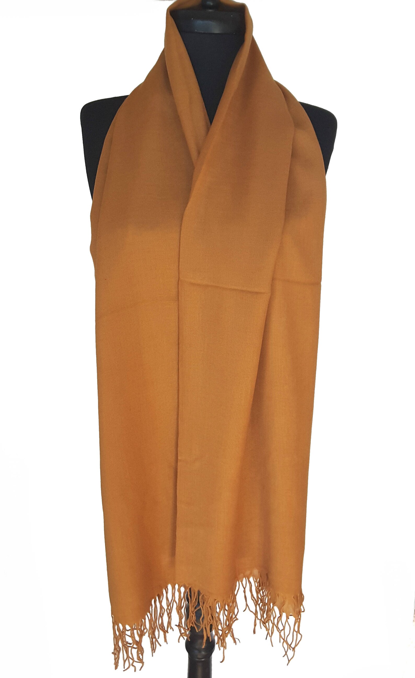 Mustard Pashmina Shawl Mustard Wedding Pashmina Scarf Mustard Head ...