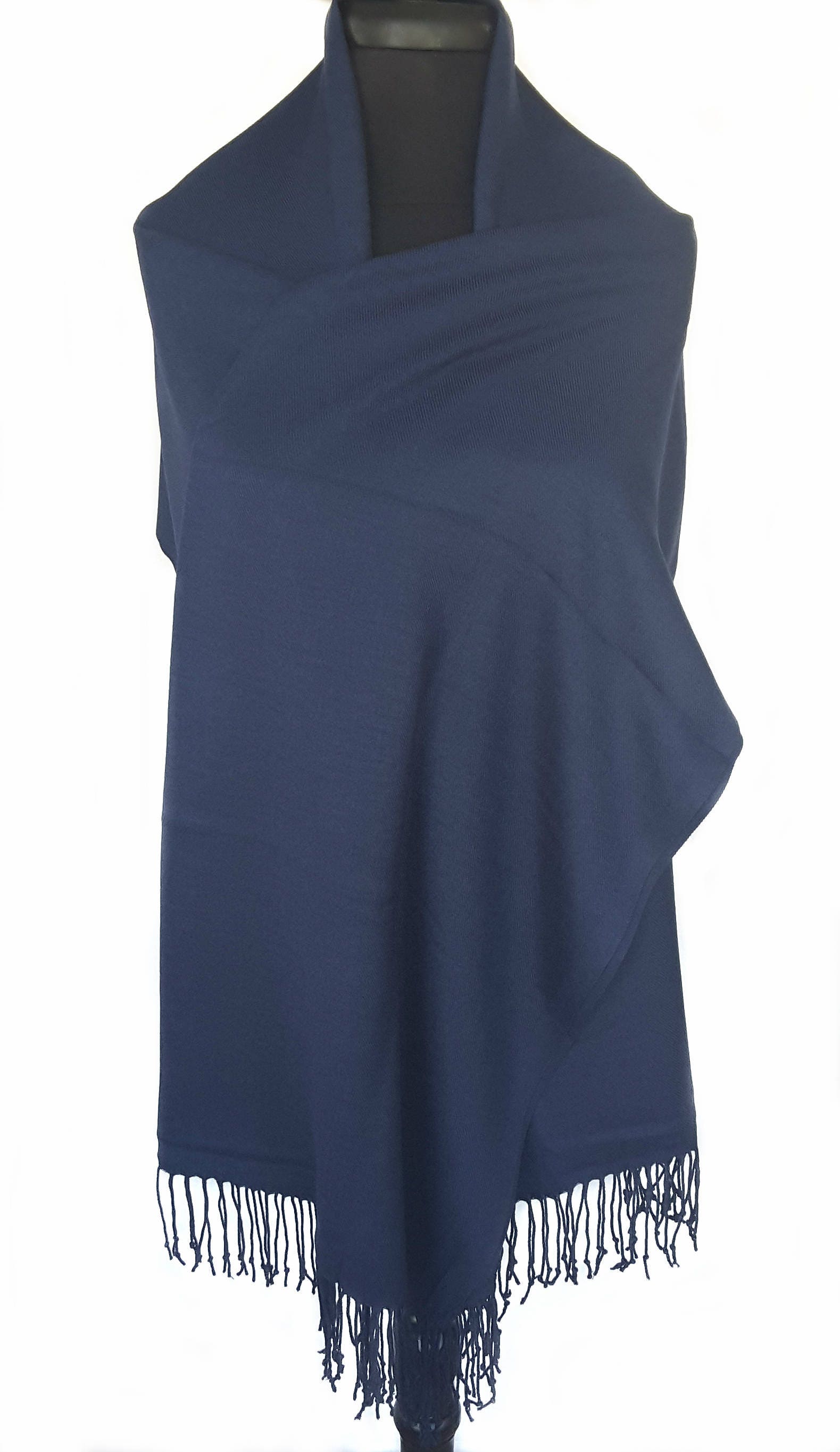 Navy Bridesmaid Scarf Navy Bridesmaid Shawl Navy Wedding Pashmina Navy ...