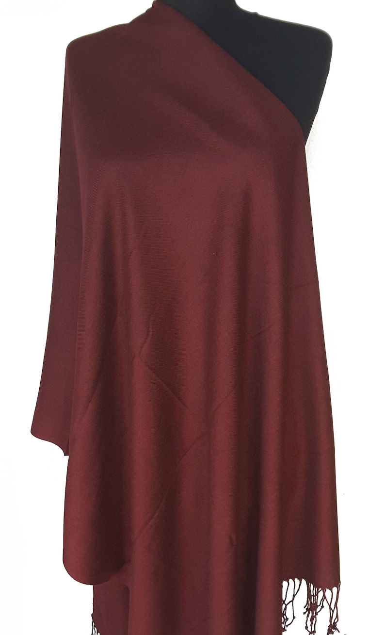 Deep Burgundy Pashmina Maroon Scarf Wine Shawl Wine Wrap Wine Scarf ...