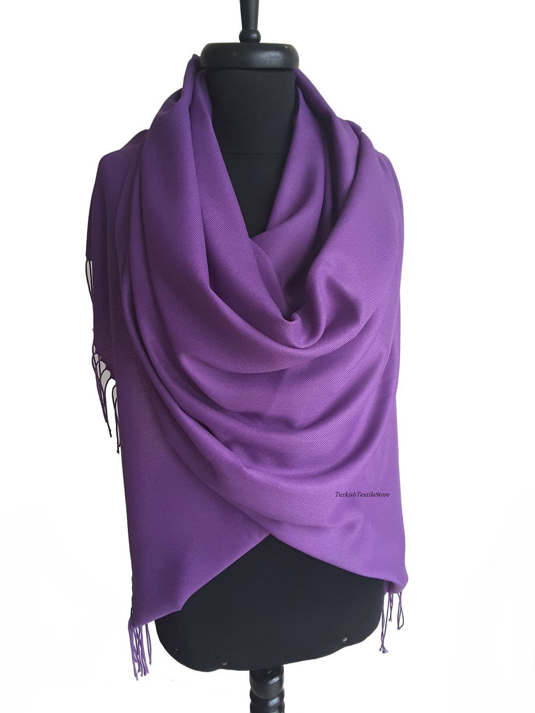 Purple Pashmina Purple Scarf Shawl Purple Wrap Purple Bridesmaids Gift ...