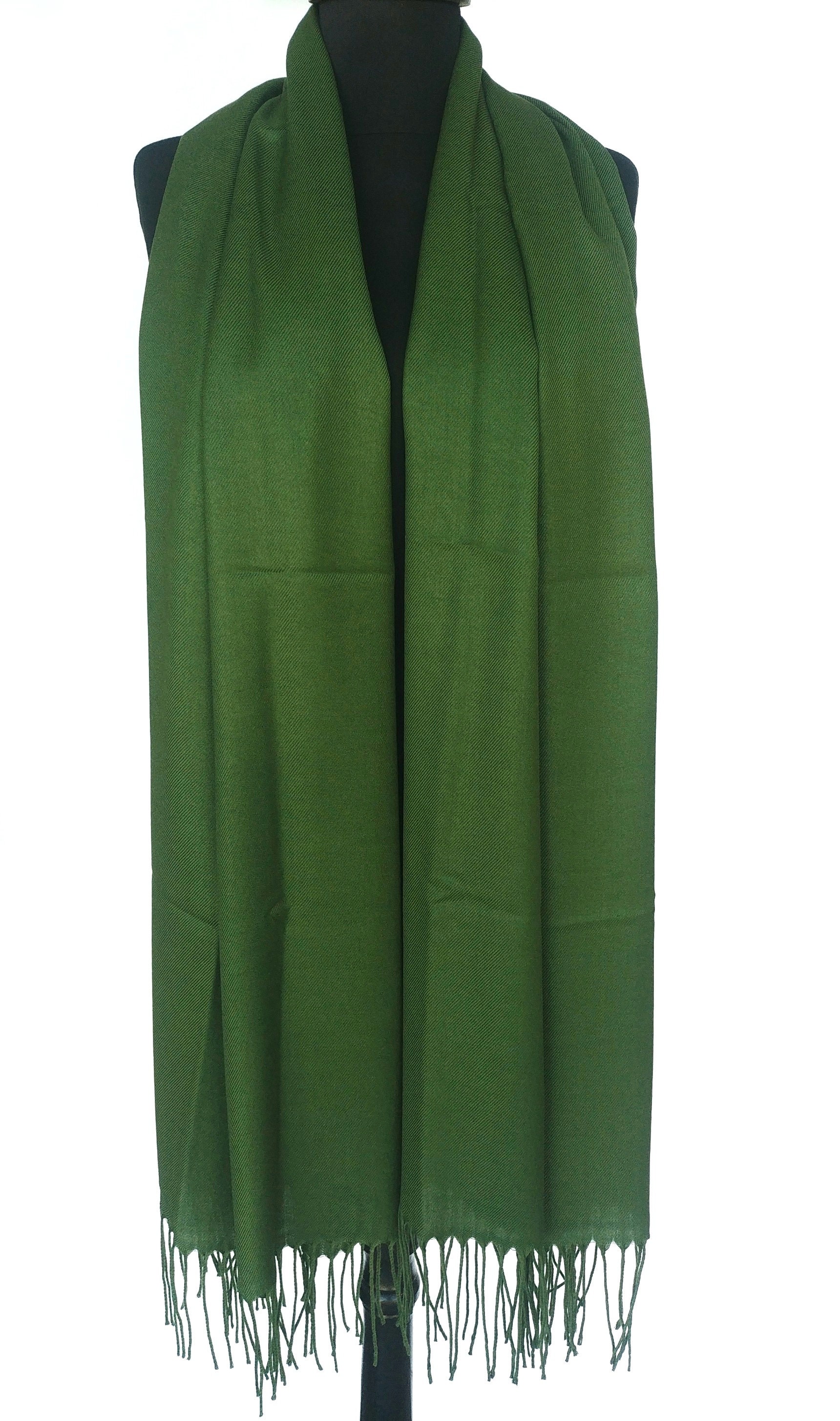 Forest Green Pashmina Scarf Green Shawl Green Wrap Forest Green Scarf ...