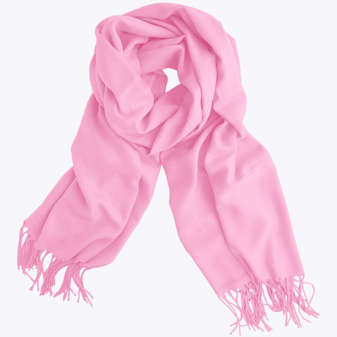 Light Pink Pashmina Blush Scarf Pink Shawl Blush Wrap Pink Scarf Blush ...