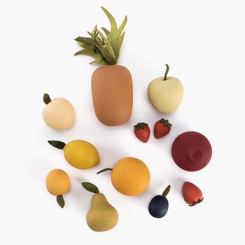 Wooden Fruit Set Mini Set of Fruit Toys Food Toys - Etsy