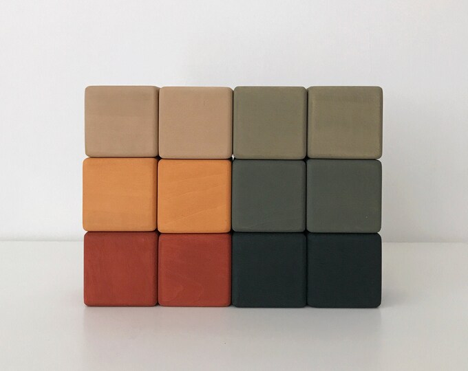 Wooden Blocks Jungle Mini Set of Blocks | Etsy