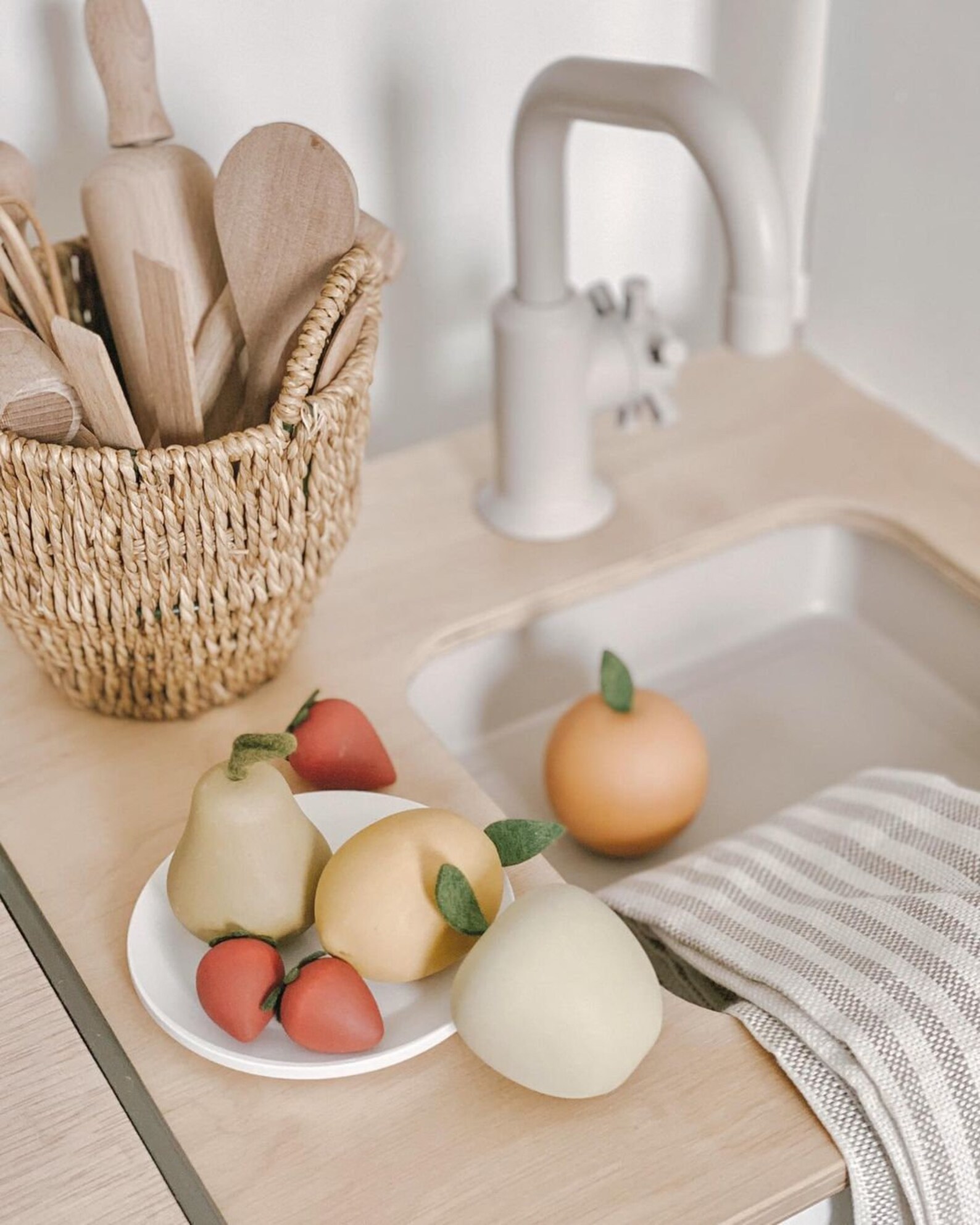 Wooden Fruit Set Mini Set of Fruit Toys Food Toys - Etsy