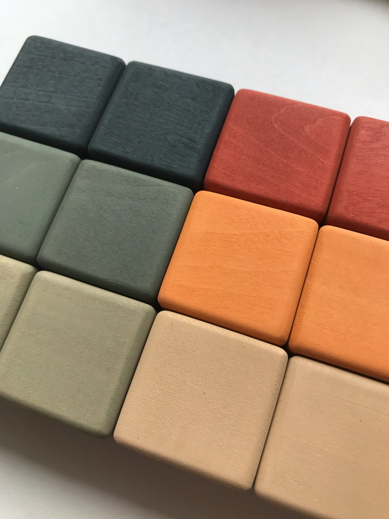 Wooden Blocks Jungle Mini Set of Blocks | Etsy