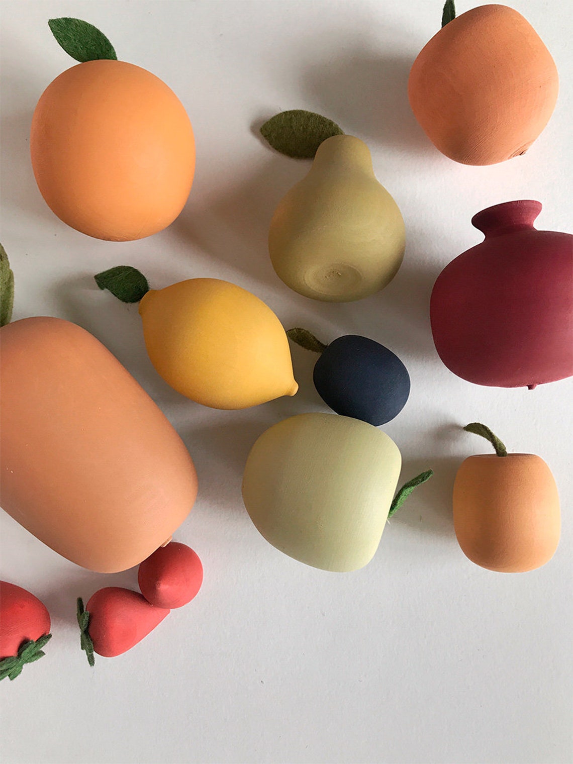 Wooden Fruit Toys Big Fruit Toy Set Food Toy | Etsy