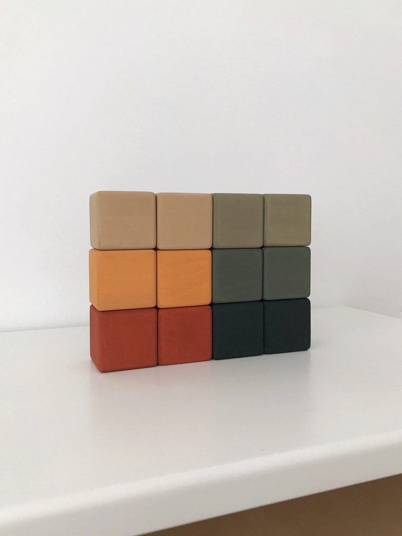 Wooden Blocks Jungle Mini Set of Blocks | Etsy