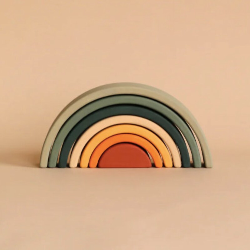 Rainbow Stacking Toy - Etsy