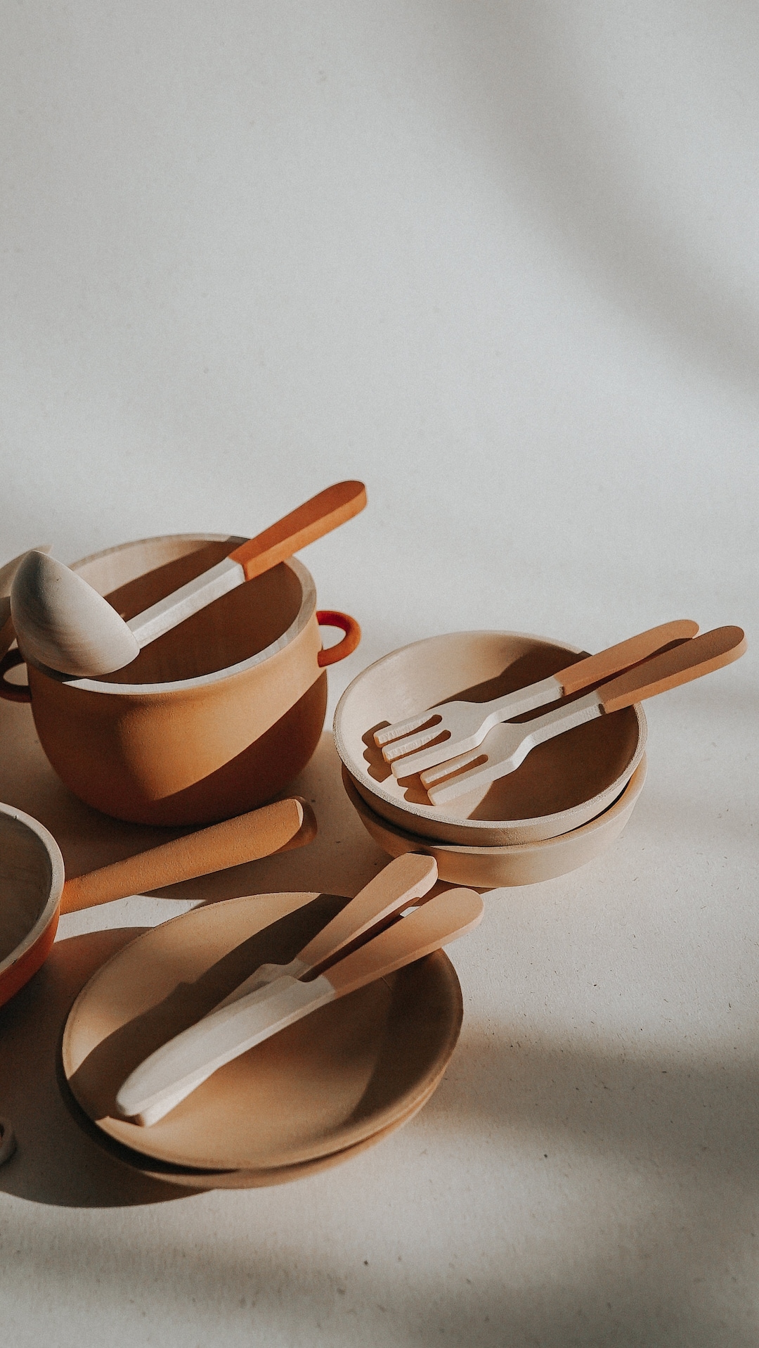 Wooden Dishes | Kitchen Play | Wooden Tableware Play Set | Citrus - Etsy