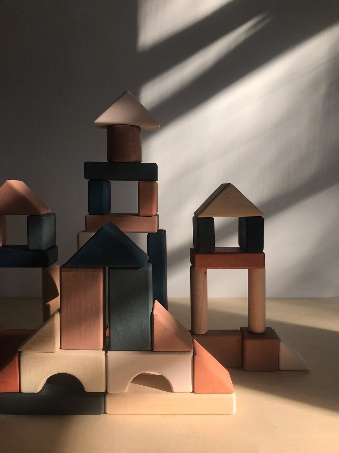 Wooden Bocks Set Castle Wooden Stack Toy Eco Toys for Children - Etsy