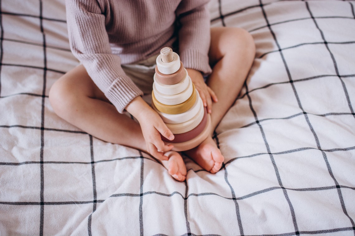 Wooden Ring Stacker Toy Stacking Toy Baby Gift Stacking Rings | Etsy