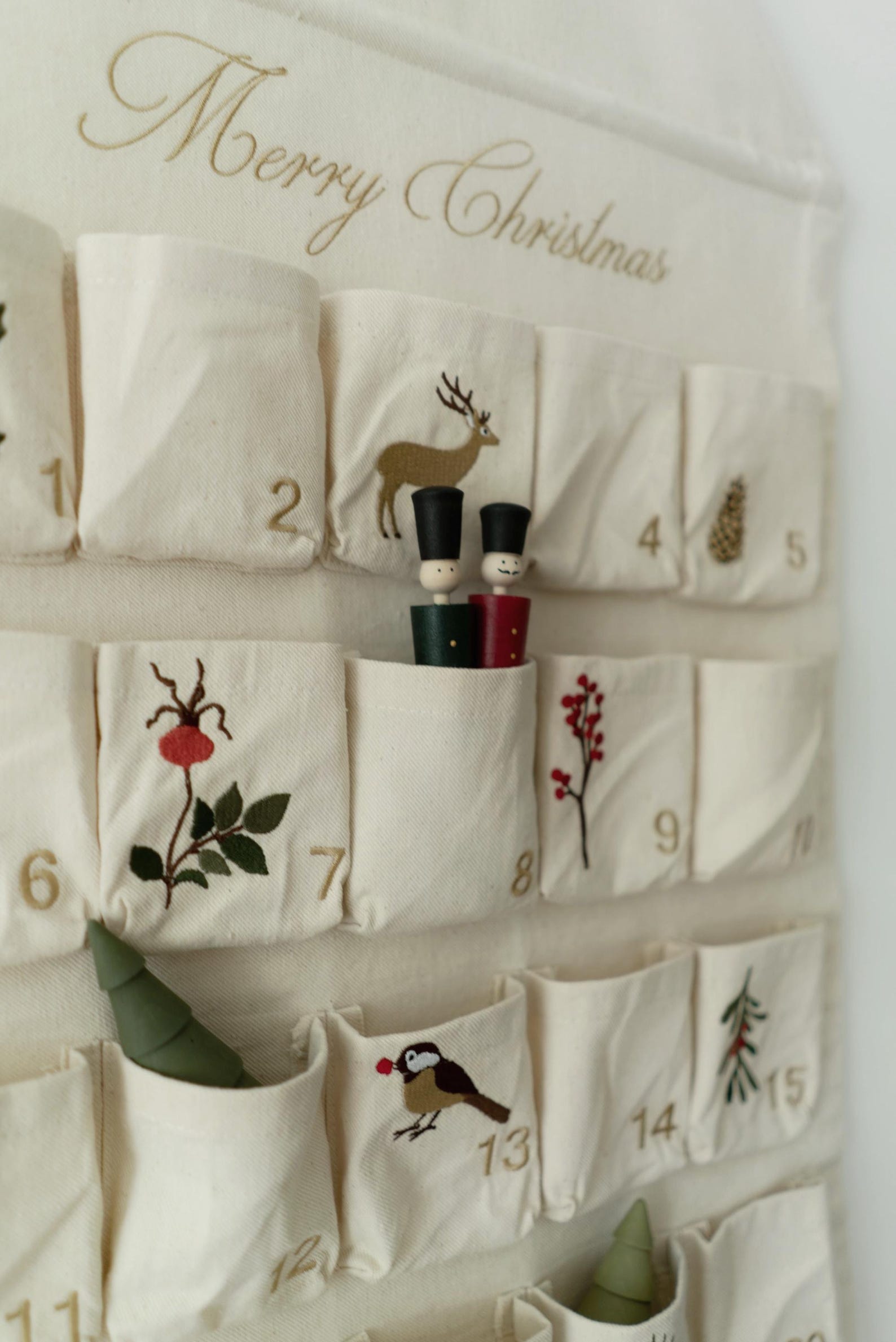 Fabric Advent Calendar for Kids, Christmas Countdown, Baby First ...