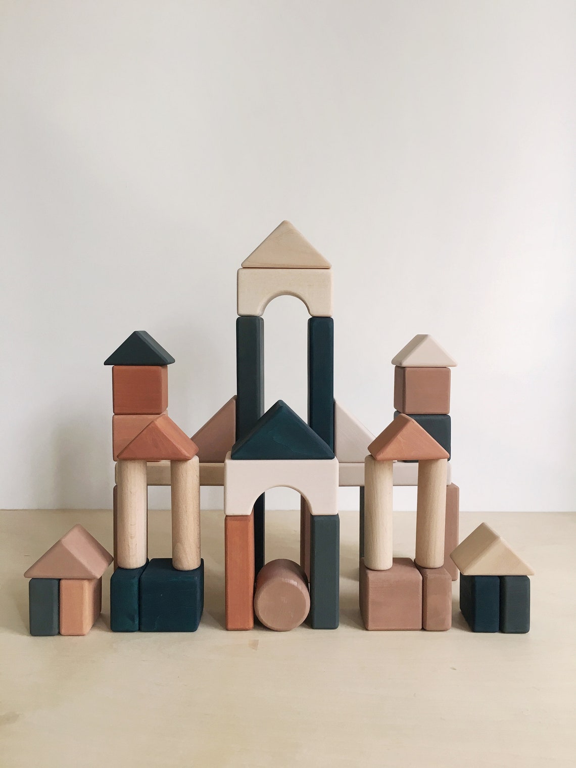 Wooden Bocks Set Castle Wooden Stack Toy Eco Toys for Children - Etsy