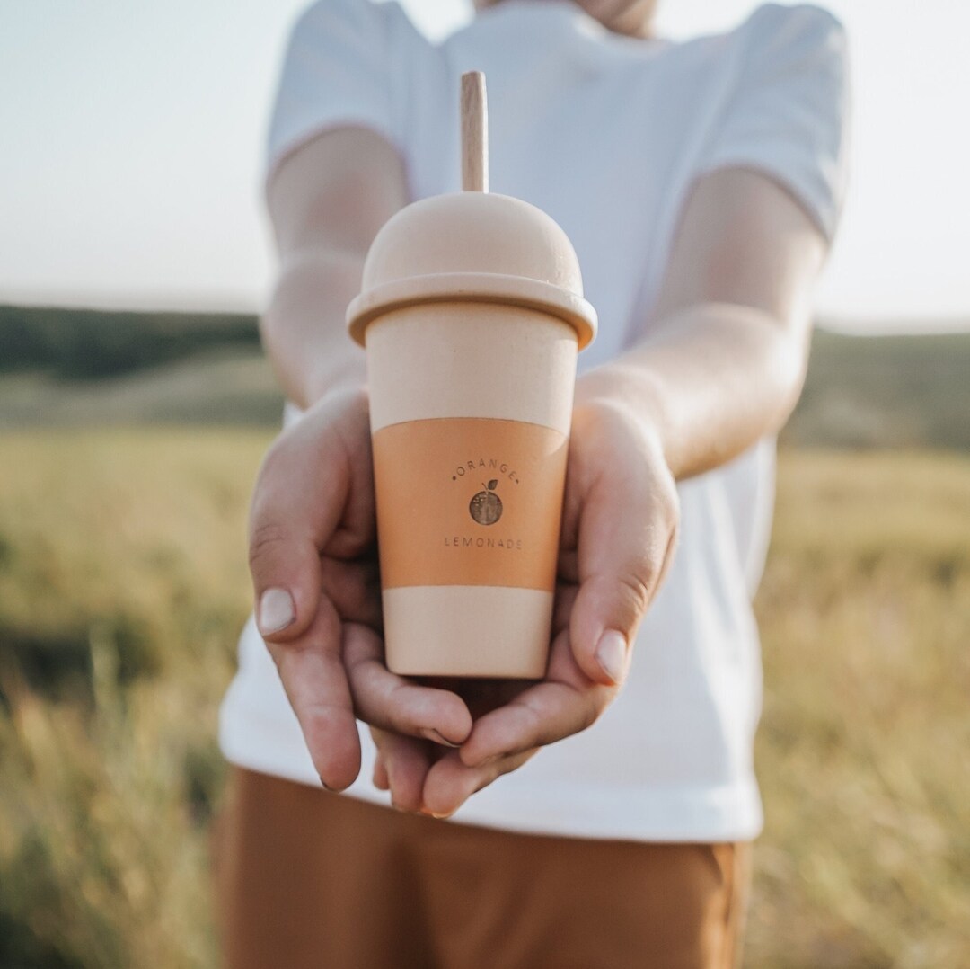 Wooden Play Food, Lemonade Toy / Orange, Wooden Baby Toys, Christening ...