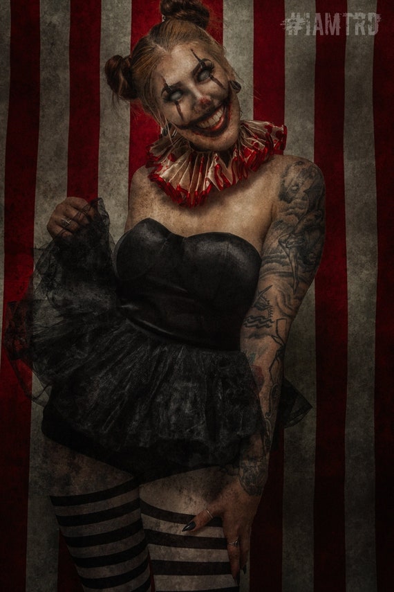 Clown Girl Art Dark Art Photographic Print - Etsy