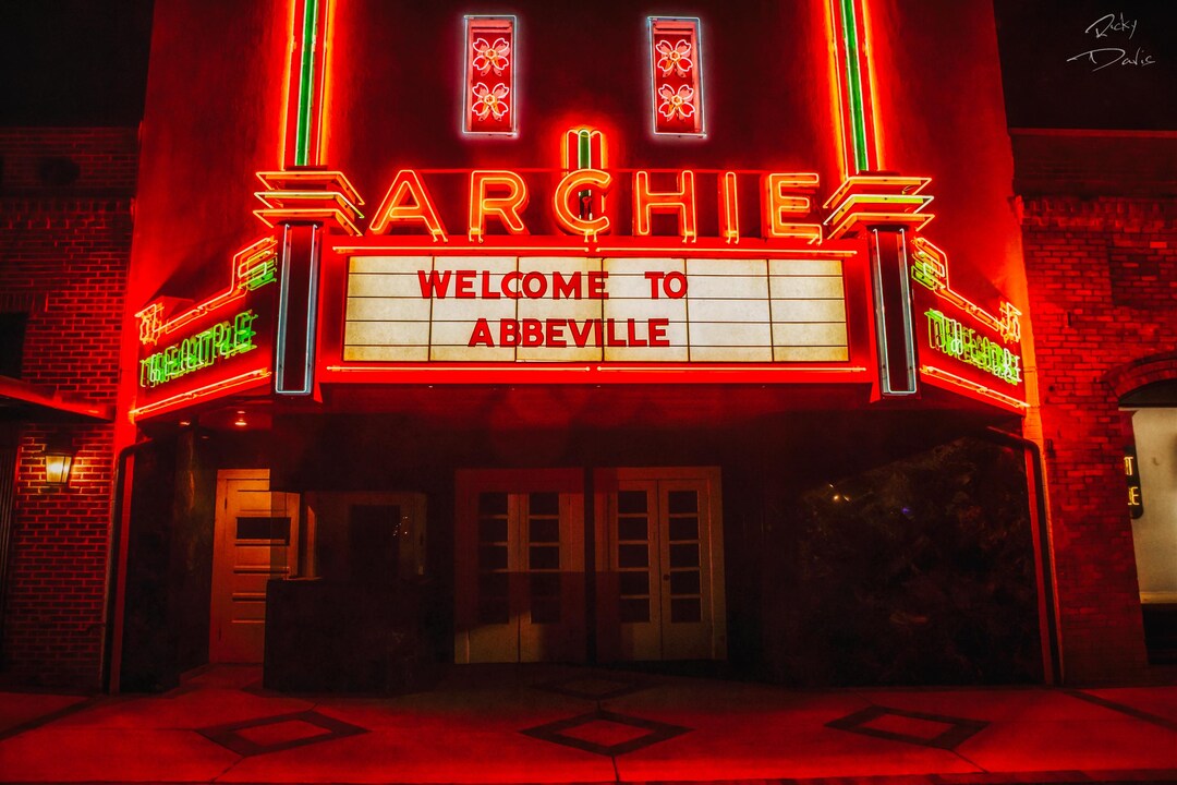 Vintage Archie Movie Theatre - Classic Cinema Wall Art - Movie Theatre ...
