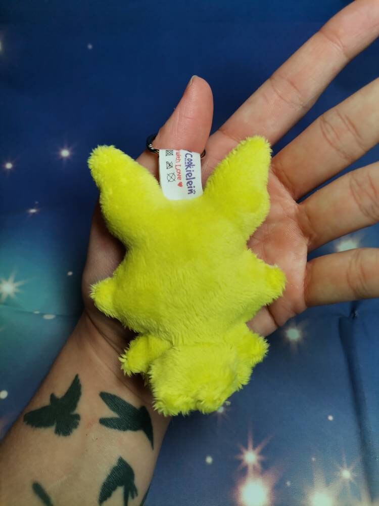 Cute Jolteon Custom Fanart Plush Keychain - Etsy