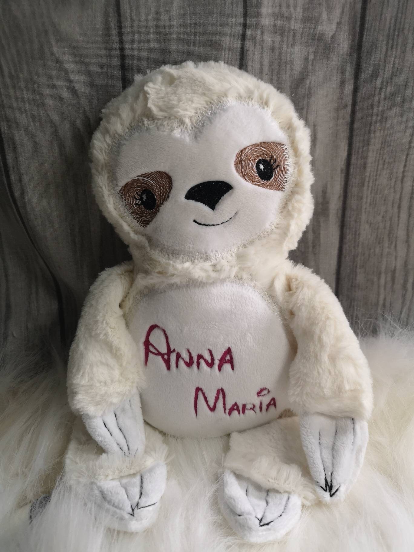 Three Toed Sloth Plush-stuffed Plush - Etsy